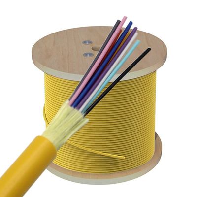 4F - 96F SM Tight Buffer Fiber Cable / Distribution Fiber Optic Cable
